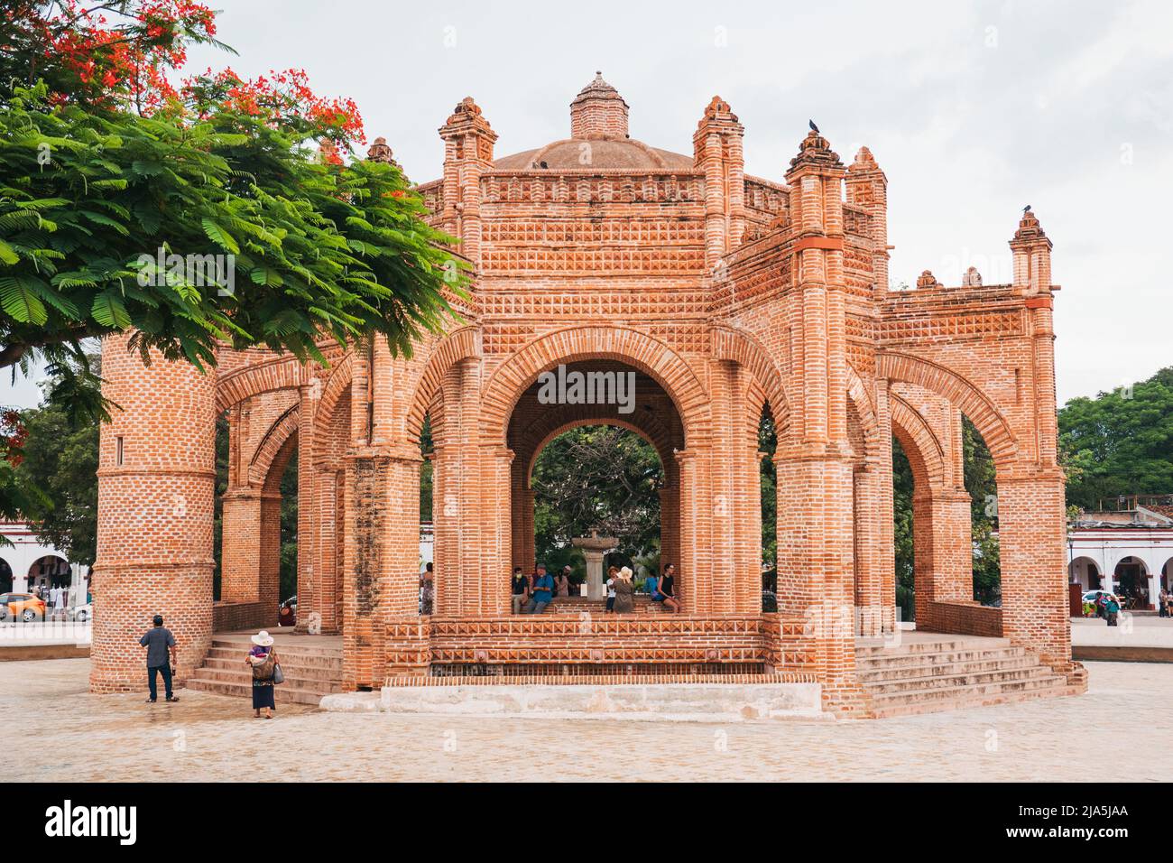 La Pila Fountain, constructed in a Moorish style in 1562 in the plaza ...