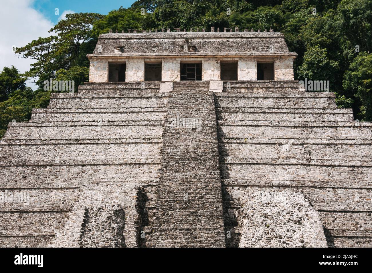 the Temple of the Inscriptions, the largest stepped pyramid structure ...