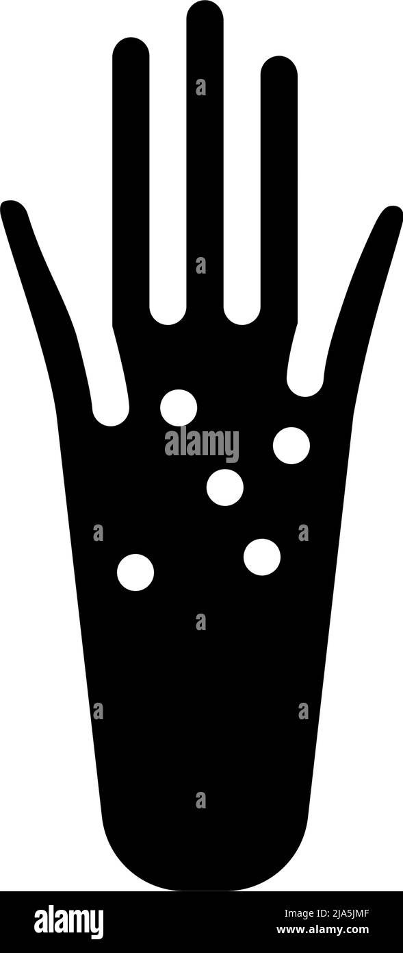 mouse hoof print glyph icon vector illustration Stock Vector Image ...