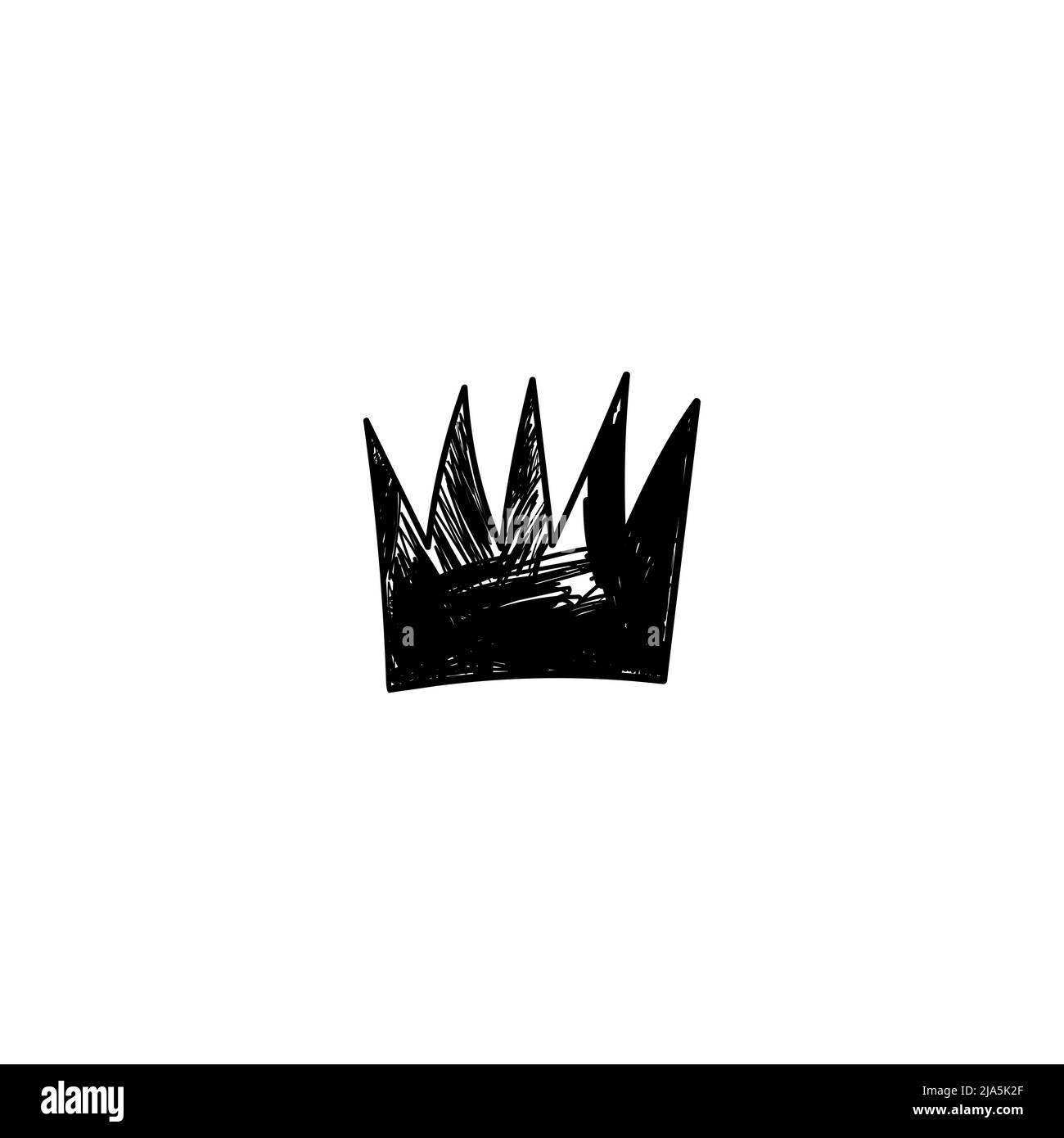 Crown logo graffiti icon. Black icon isolated on white background ...