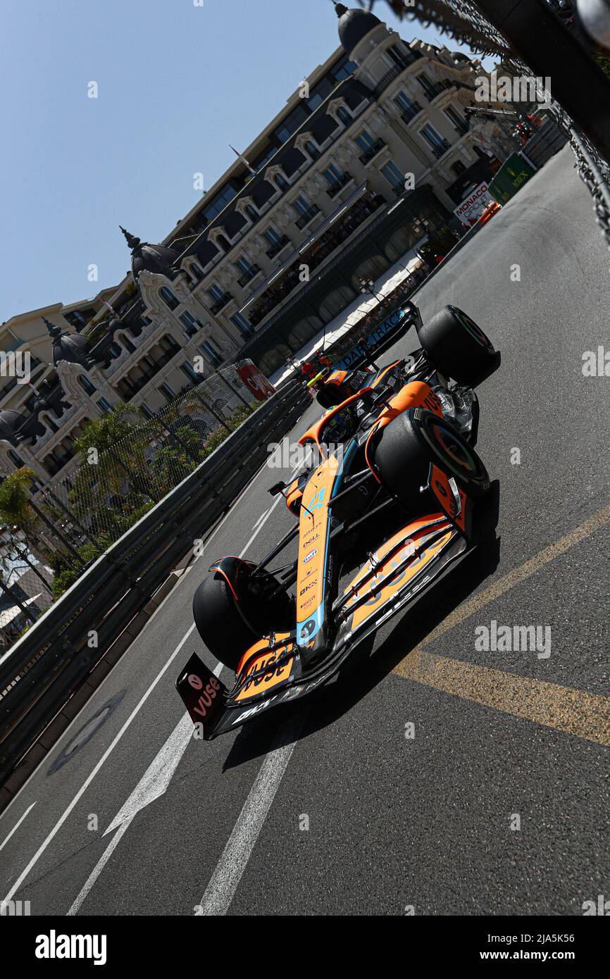 Circuit de Monaco in Monte Carlo, Monte Carlo, Principality of Monaco, May 27, 2022, Lando ...