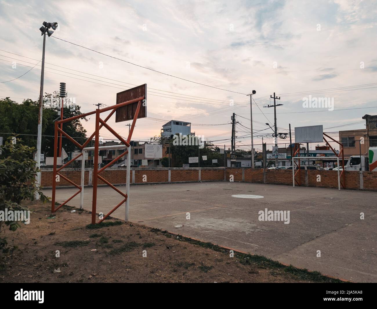 Football basketball court hi-res stock photography and images - Alamy