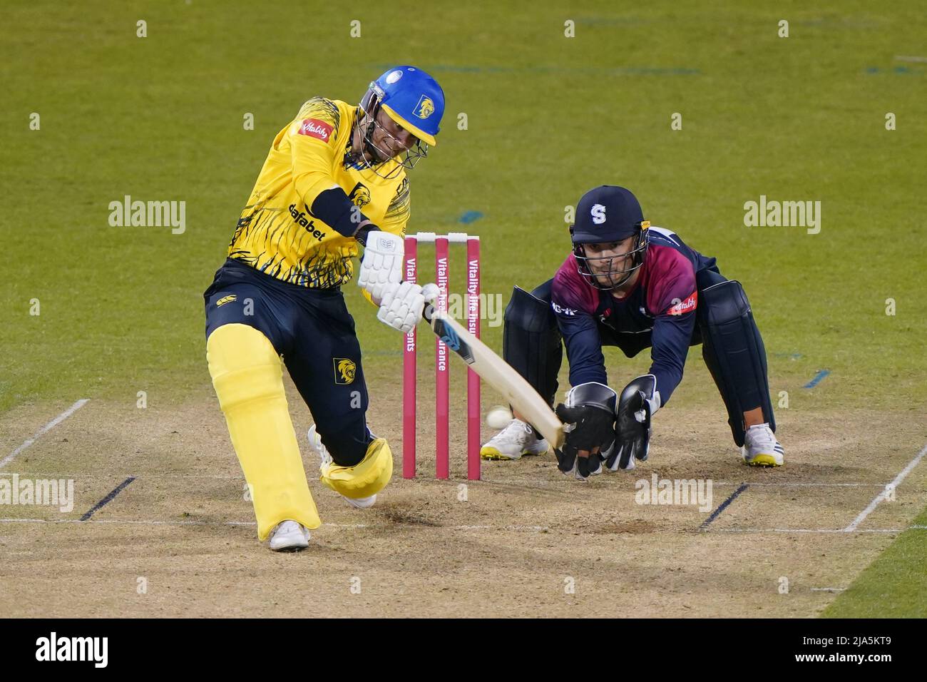 Durham's Scott Borthwick in action during the Vitality Blast T20 north ...
