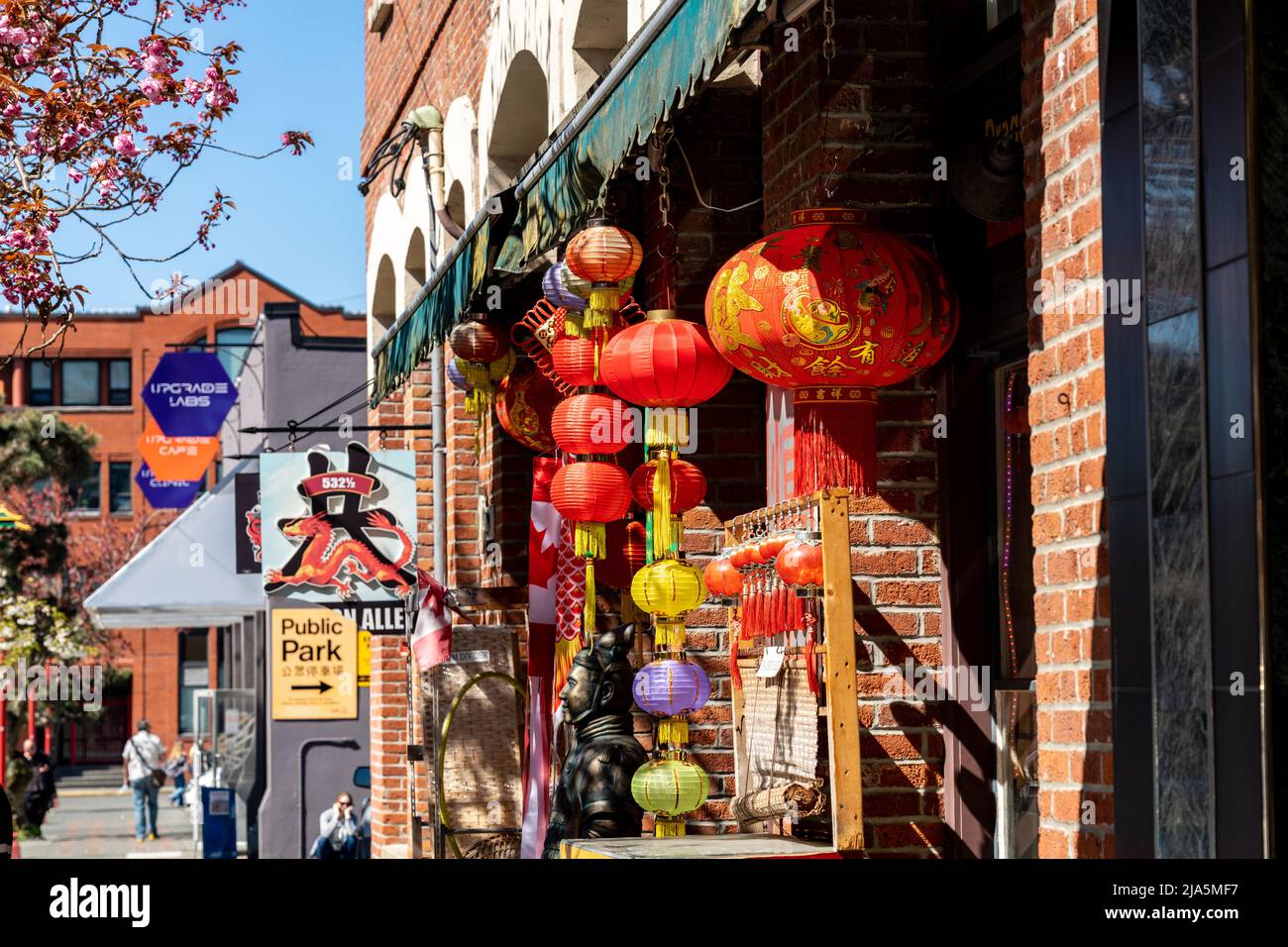 Victoria, BC, Canada - April 14 2021 : Victoria Chinatown, The oldest ...