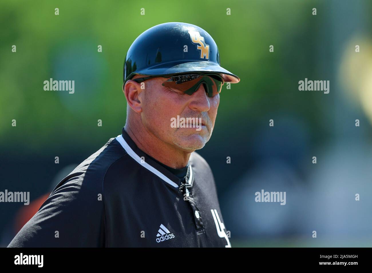 May 27, 2022: Southern Miss head coach Scott Berry coaches at third ...