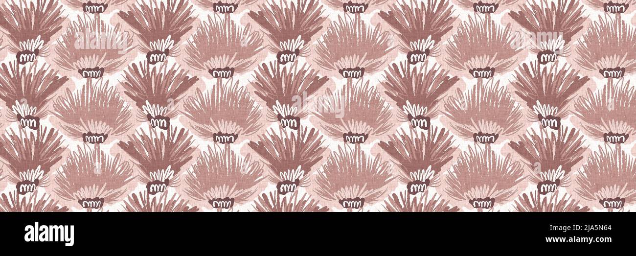 Gender neutral foliage leaf seamless raster border. Simple whimsical 2 ...