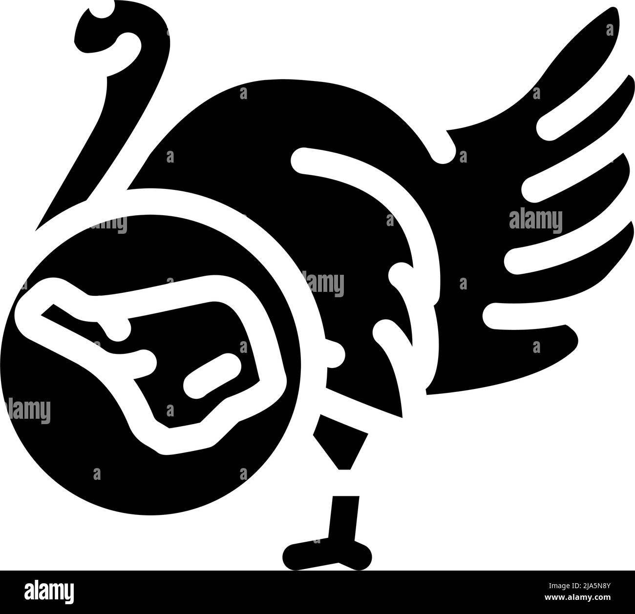 turkey meat glyph icon vector illustration Stock Vector Image & Art - Alamy
