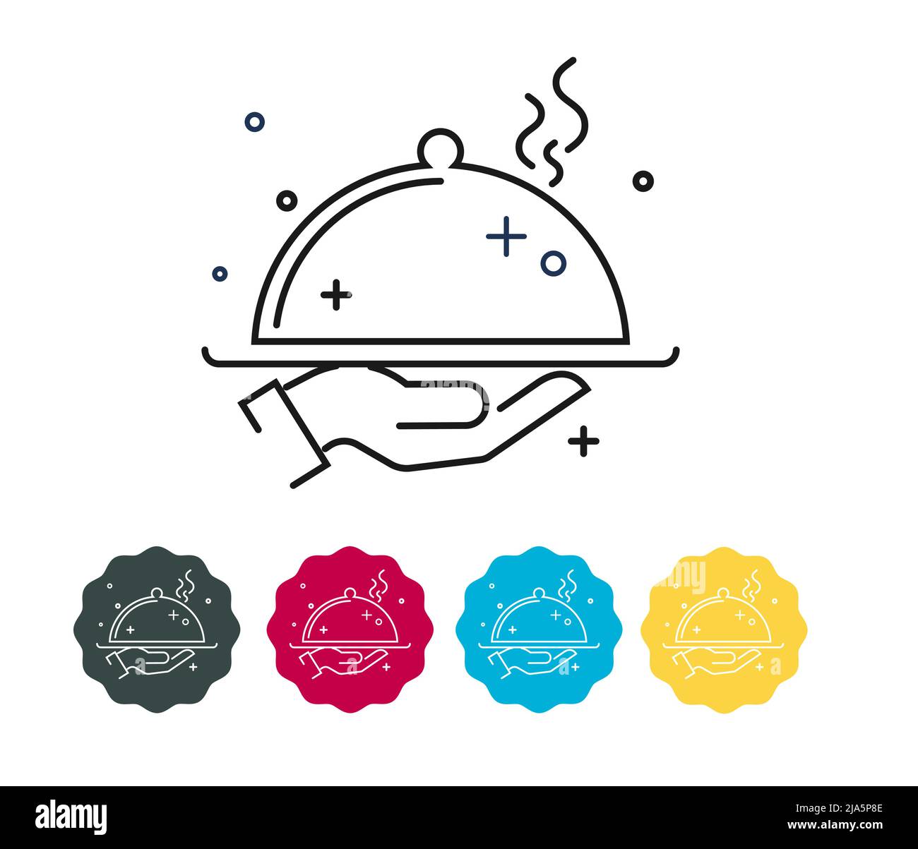 Serving Hot Food - Stock Icon as EPS 10 File Stock Vector Image & Art ...