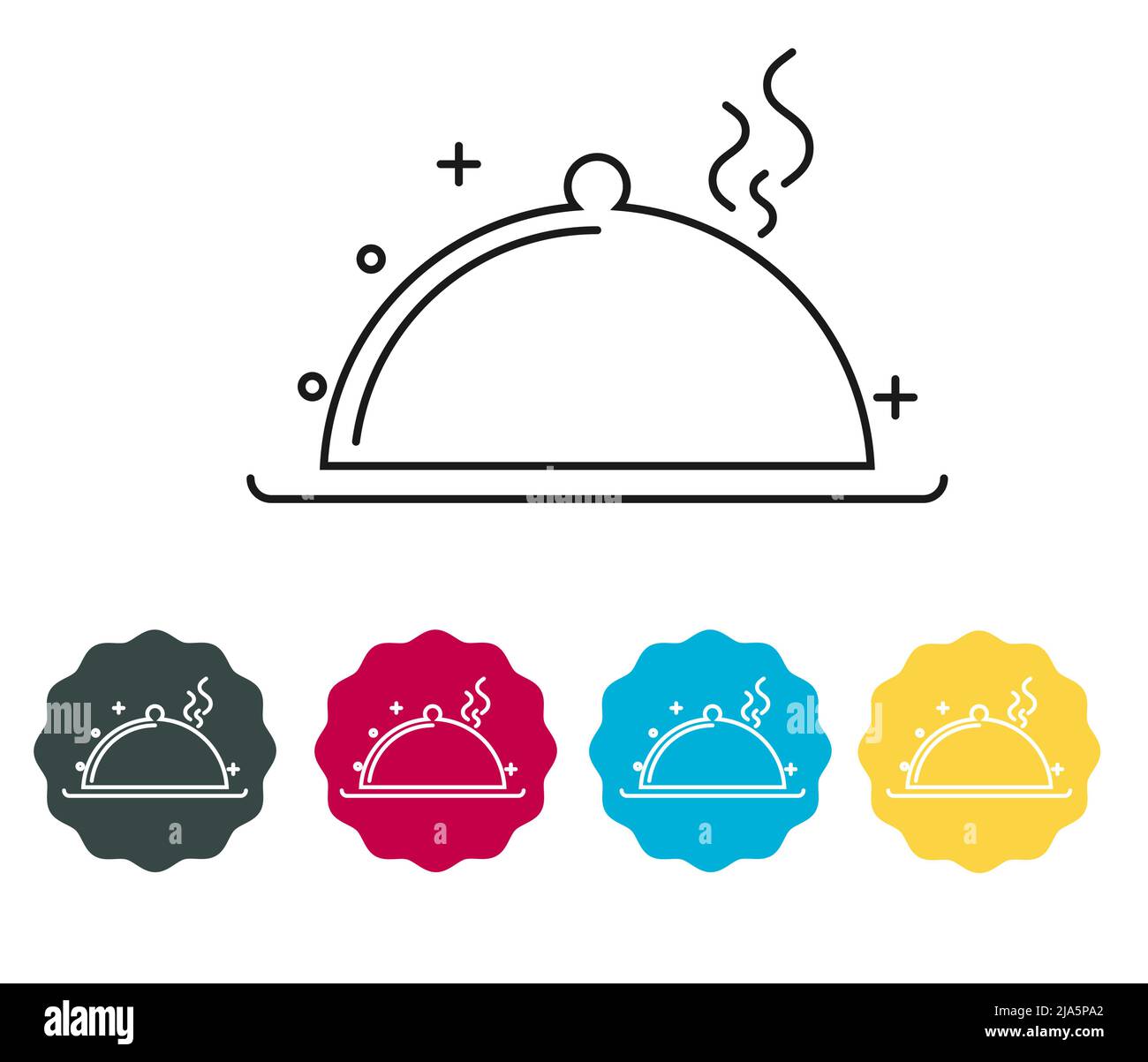 Serving Hot Food - Stock Icon as EPS 10 File Stock Vector Image & Art ...