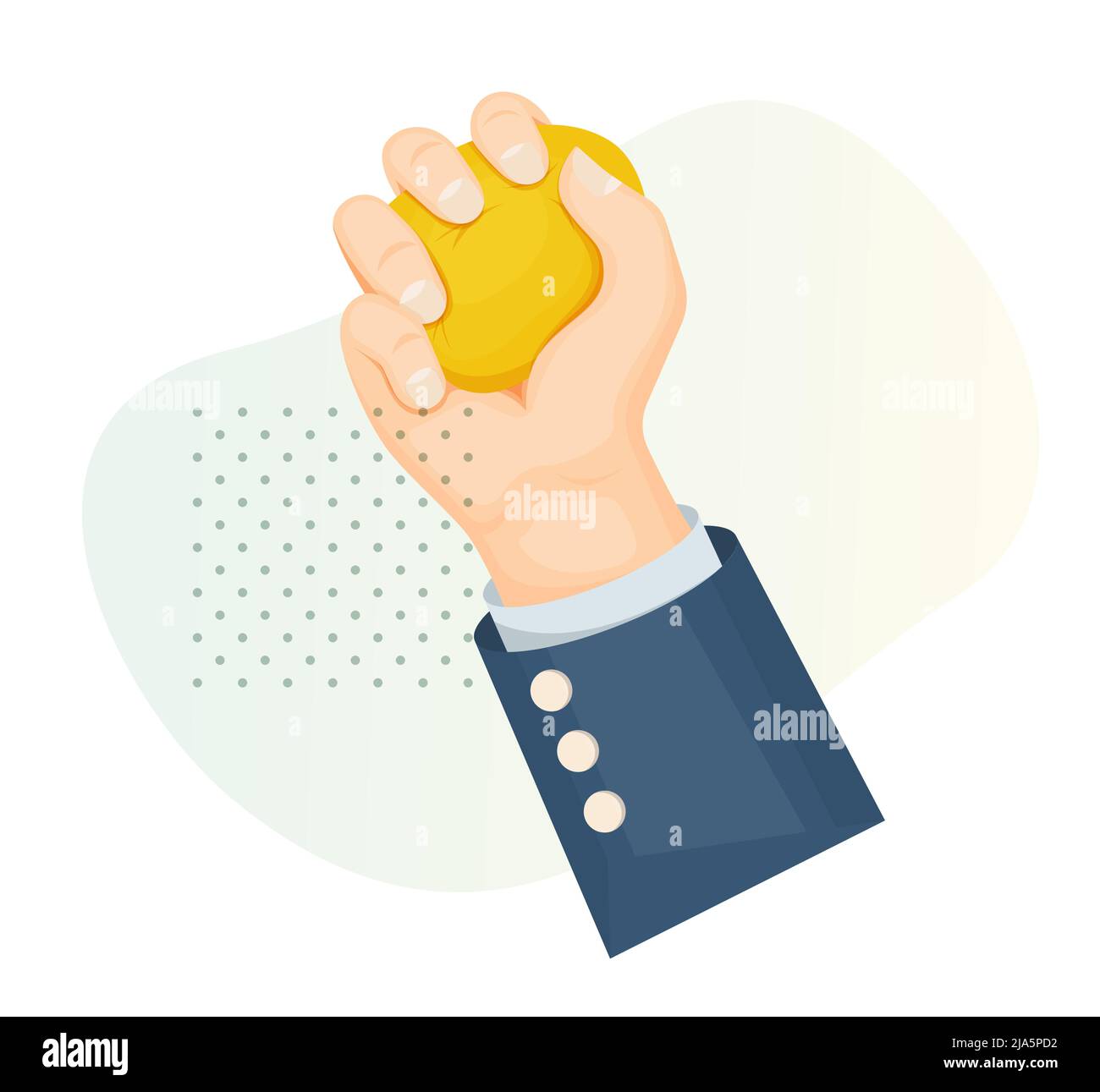 Managing Stress using Squeeze Ball - Stock Illustration as EPS 10 File ...