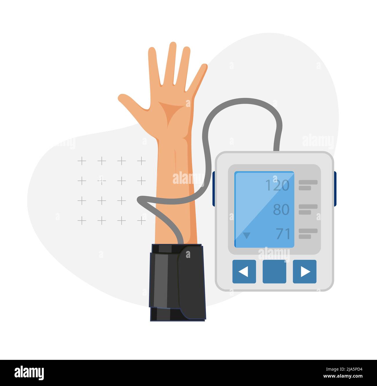 Blood Pressure Monitoring - Stock Illustration as EPS 10 File Stock ...
