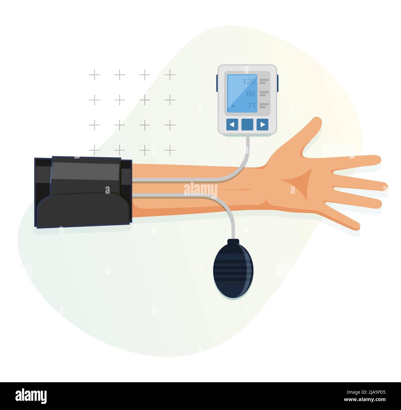 Blood Pressure Monitoring - Stock Illustration as EPS 10 File Stock ...
