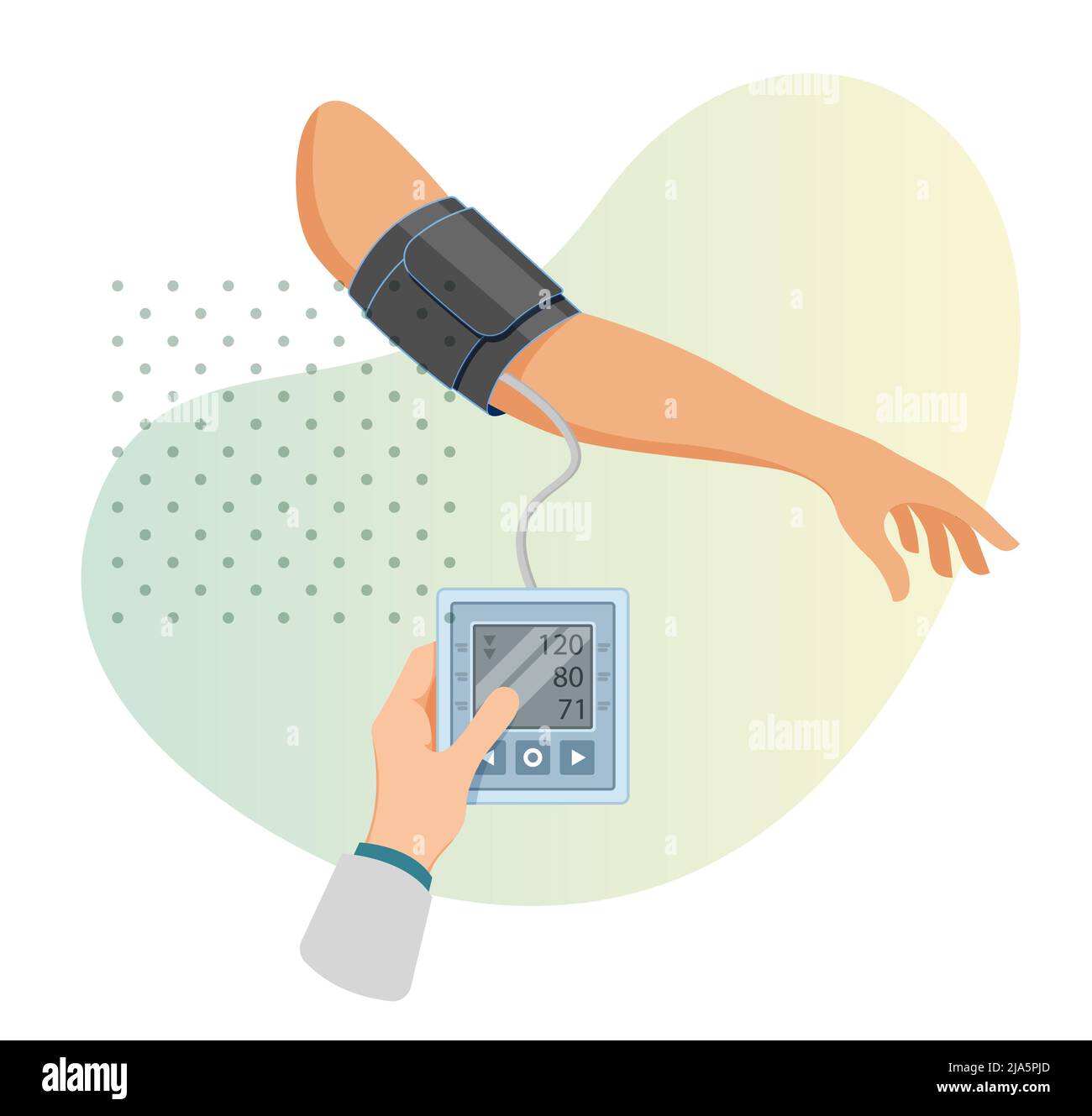 Blood Pressure Monitoring - Stock Illustration as EPS 10 File Stock ...
