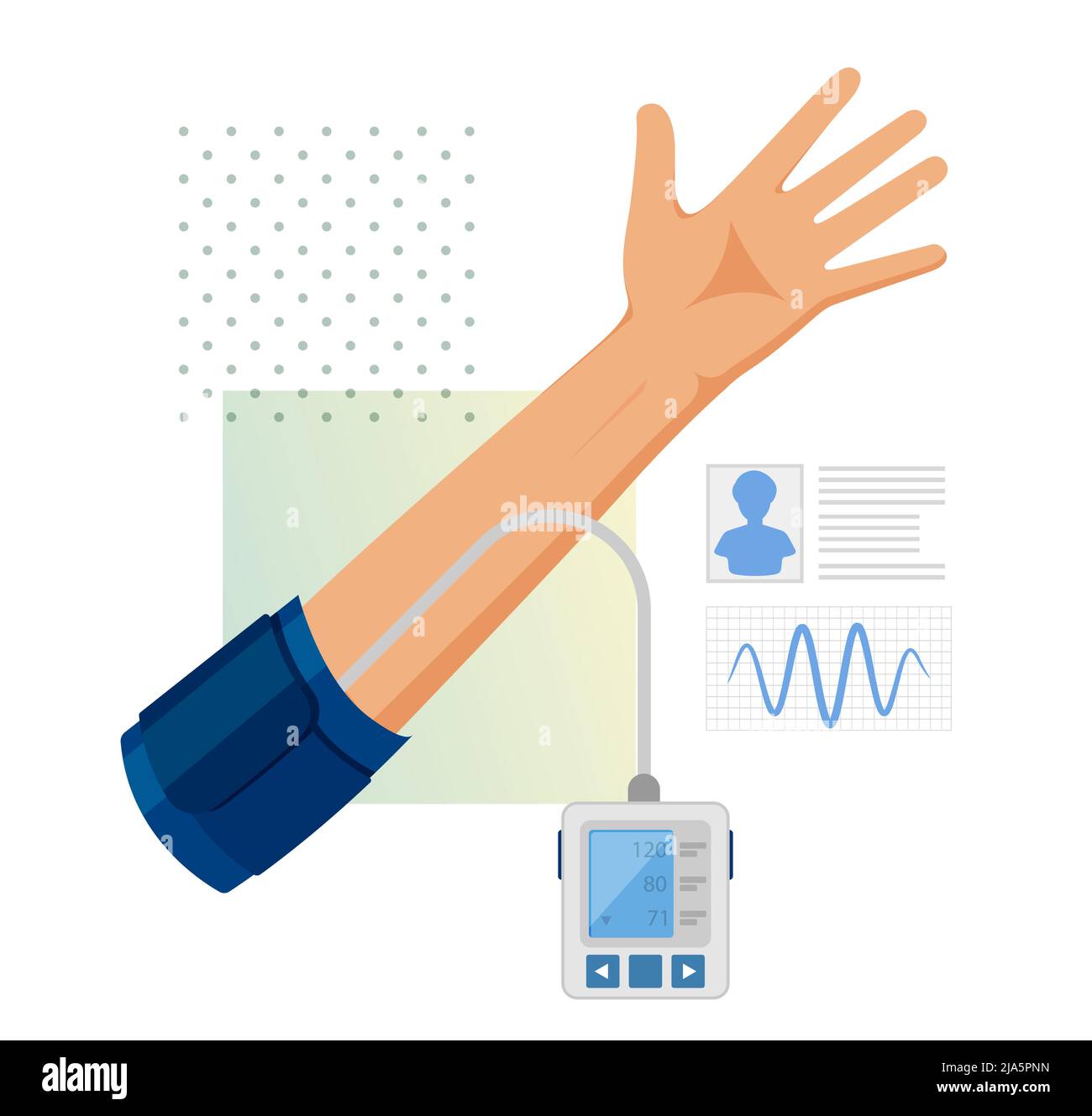 Blood Pressure Monitoring - Stock Illustration as EPS 10 File Stock ...