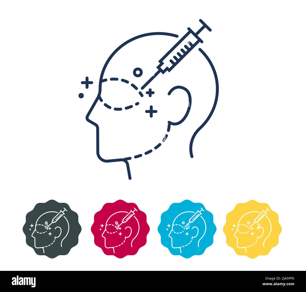 Cosmetic Surgery - Botox Injection - Stock Icon as EPS 10 File Stock ...