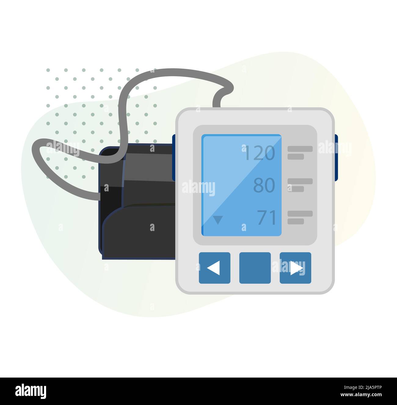 Blood Pressure Monitoring Device - Stock Illustration as EPS 10 File ...