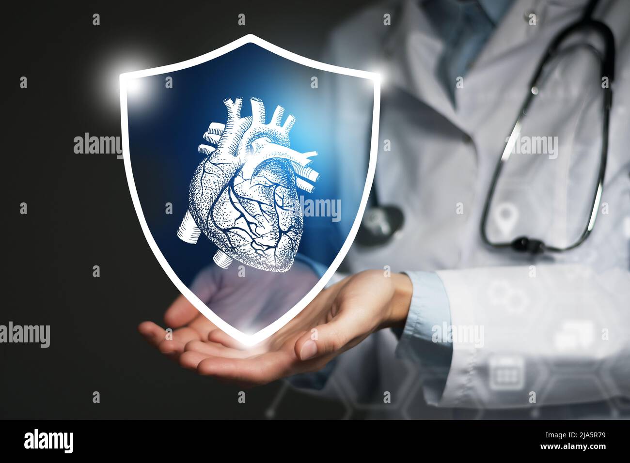 Protecting patient`s health and recovery concept. Neutral color palette ...
