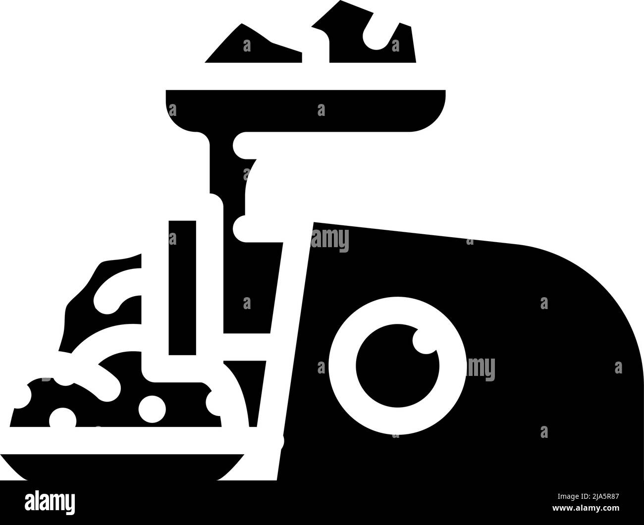 ground meat glyph icon vector illustration Stock Vector Image & Art - Alamy