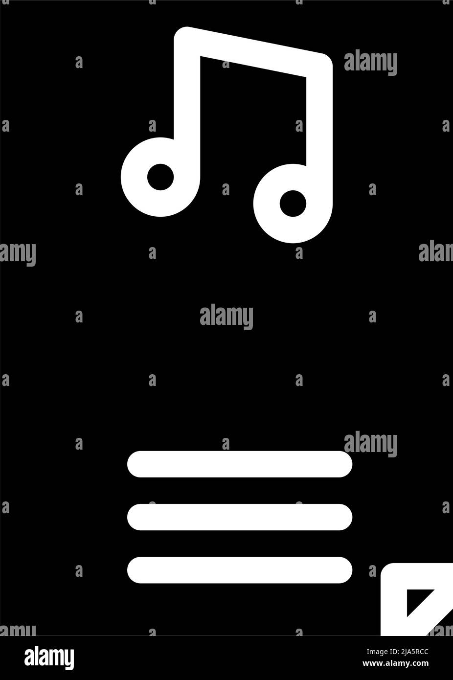 classical music glyph icon vector illustration Stock Vector Image & Art ...