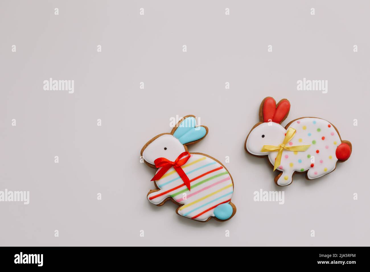 Gingerbread in a shape of Easter bunny Stock Photo - Alamy