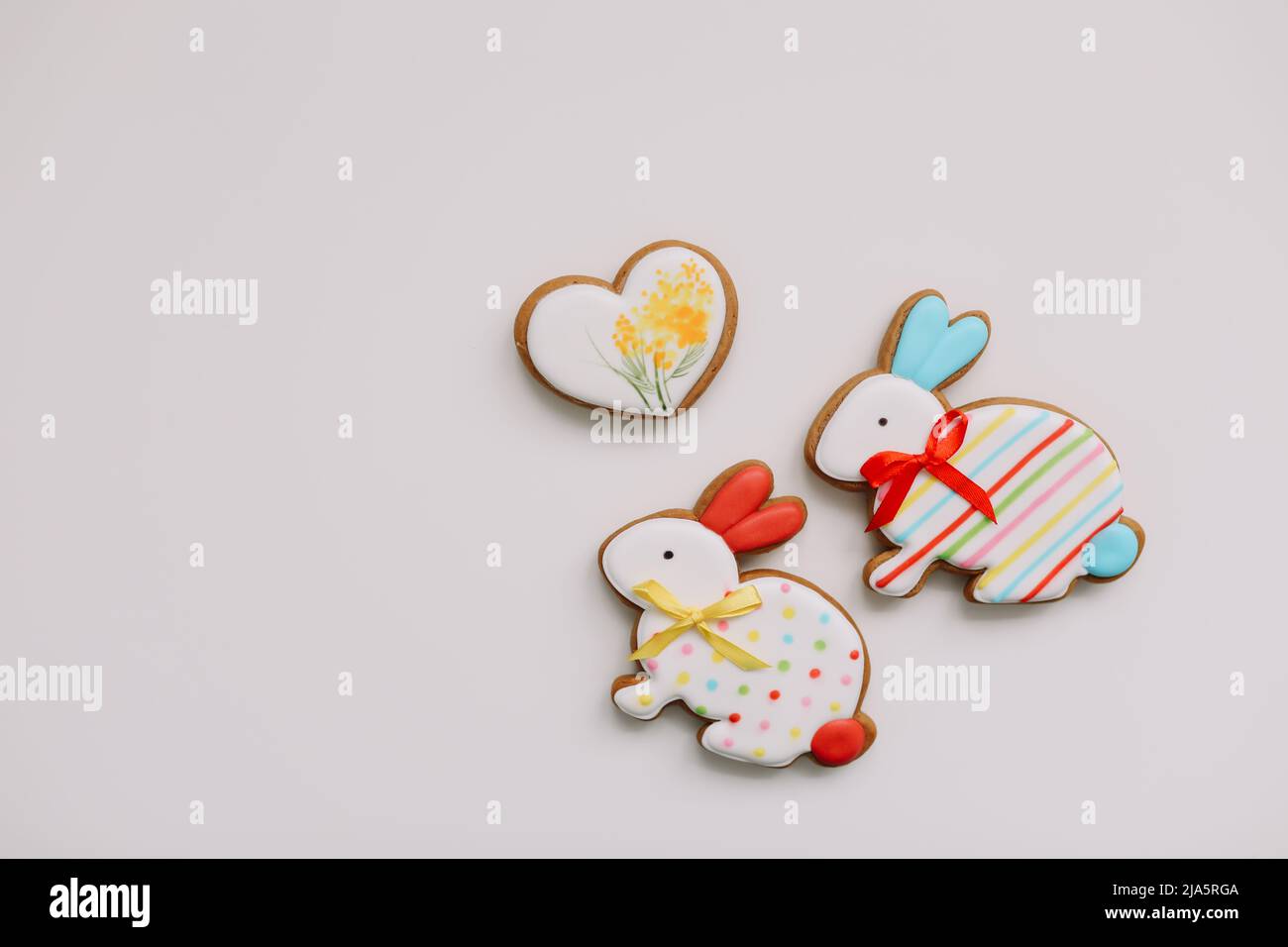 Gingerbread in a shape of Easter bunny Stock Photo - Alamy