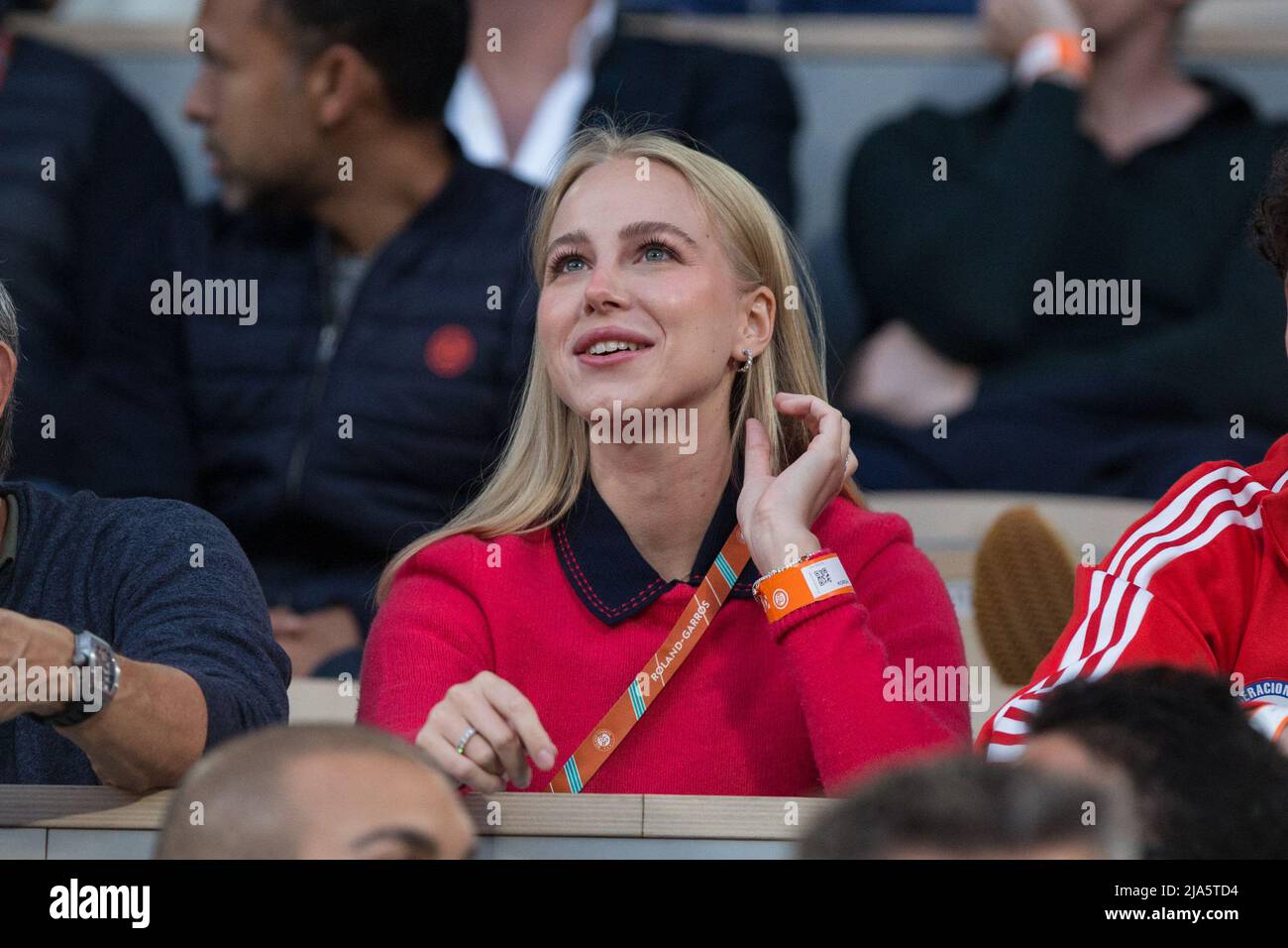 Paris, France. 27th May 2022. Ivana Nedved, Sebastian Korda's ...