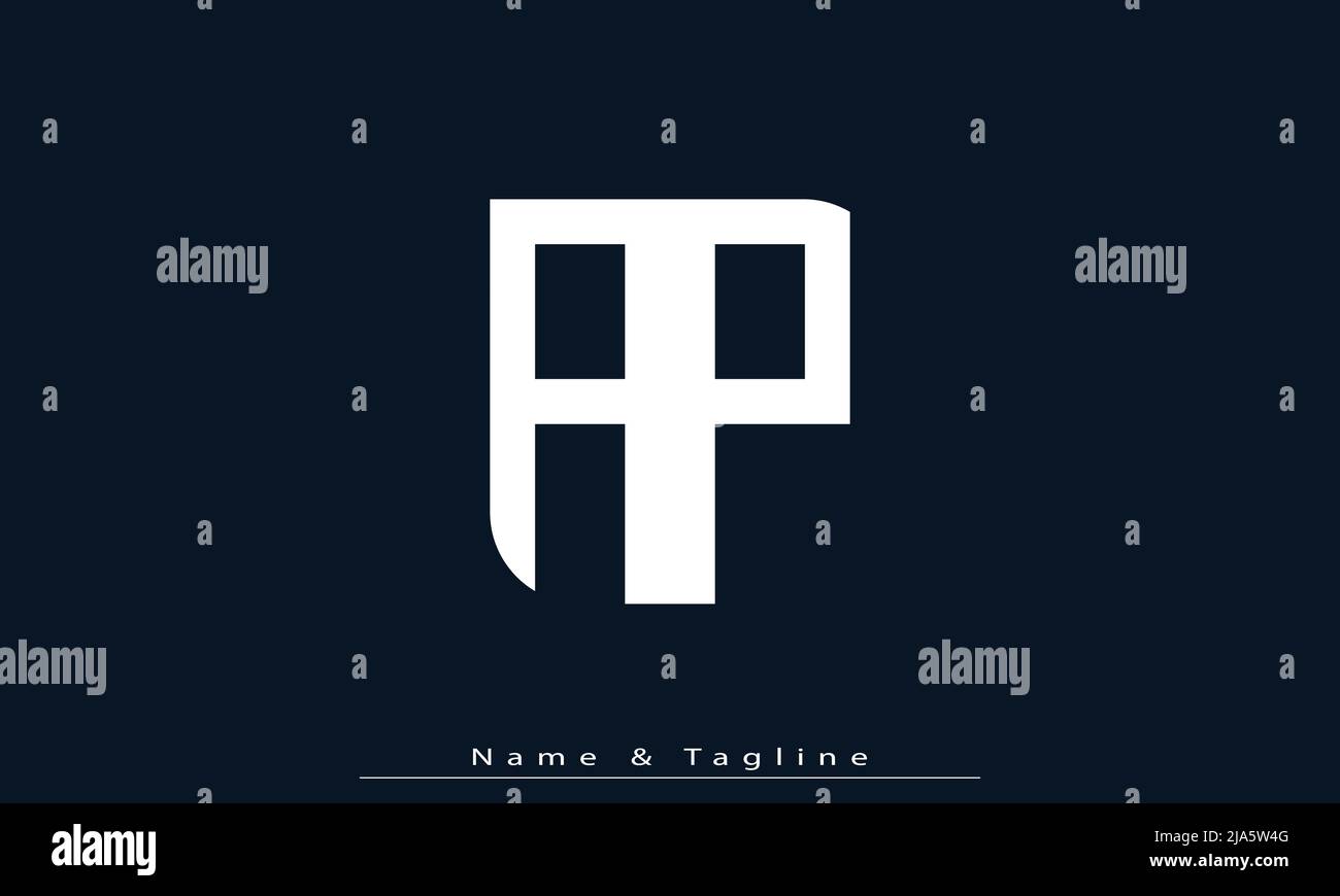 Alphabet letters Initials Monogram logo AP, PA Stock Vector Image & Art ...