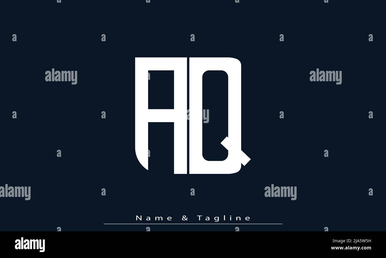 Alphabet letters Initials Monogram logo AQ, QA Stock Vector Image & Art - Alamy