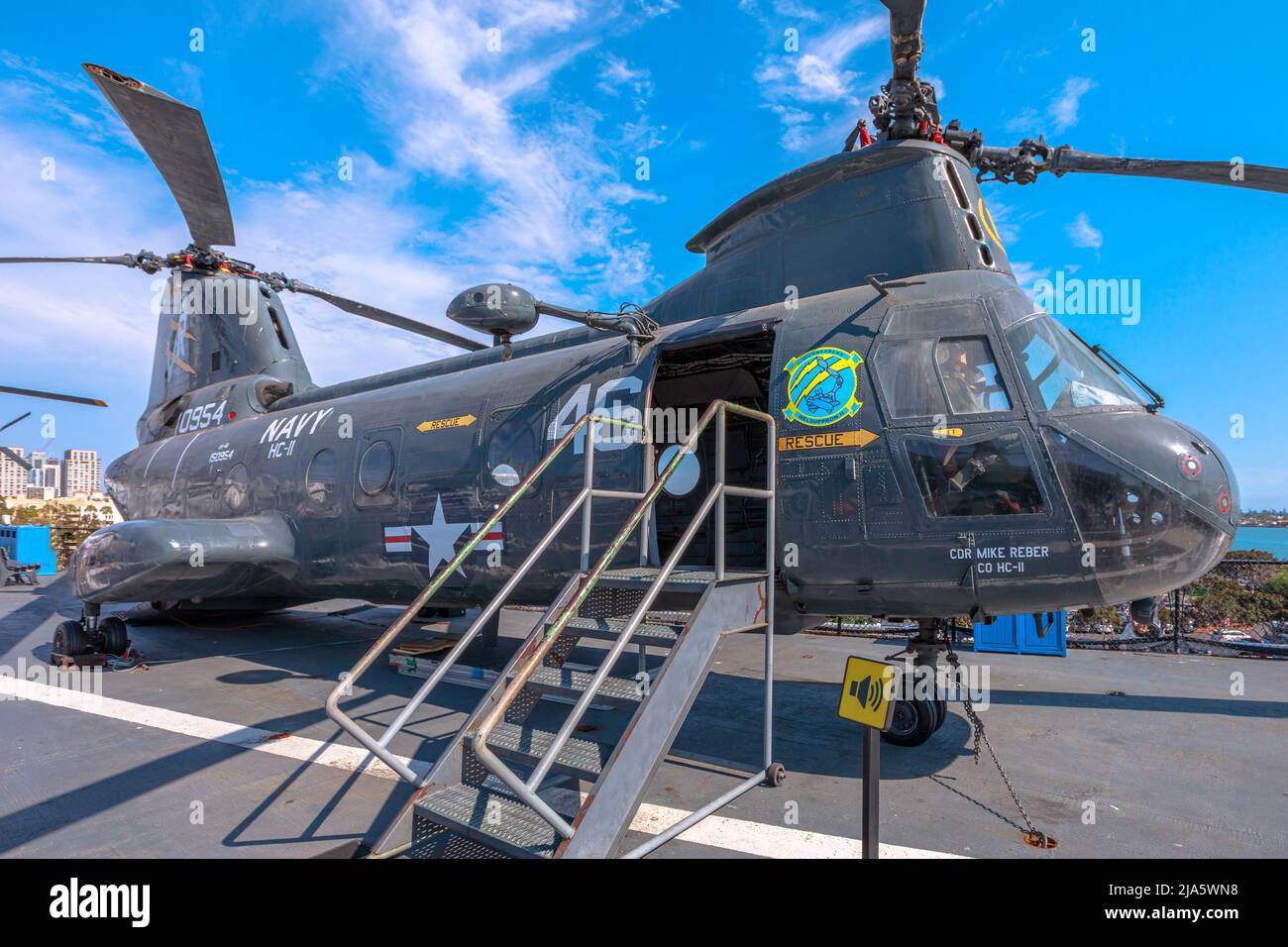 San Diego, California, United States - JULY 2018: Boeing HH-46 Sea ...