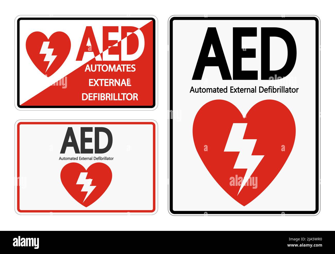 Set Symbol AED Sign label on white background Stock Vector Image & Art ...