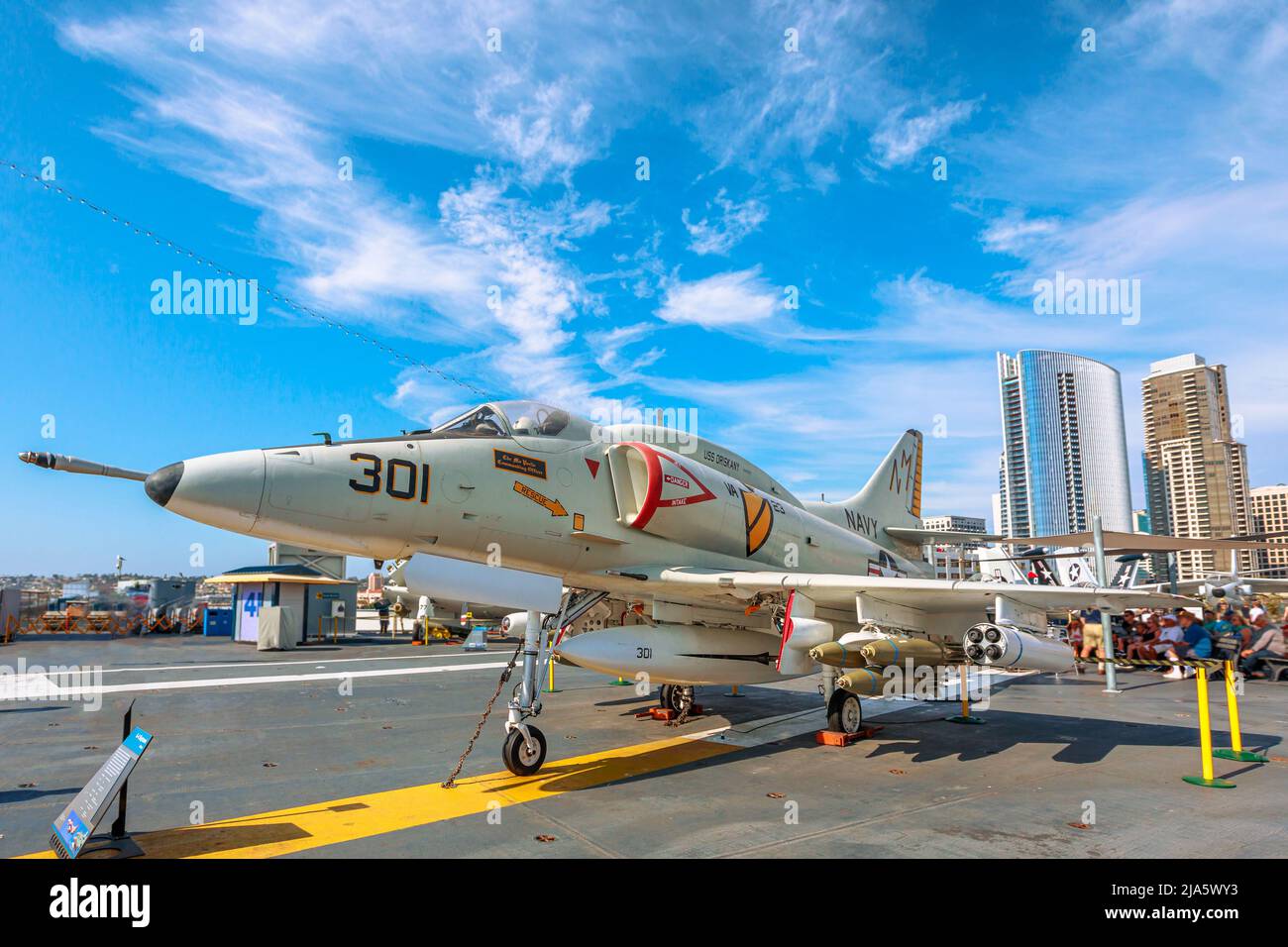 San Diego, United States - JULY 2018: A-4 SKYHAWK. American supersonic ...