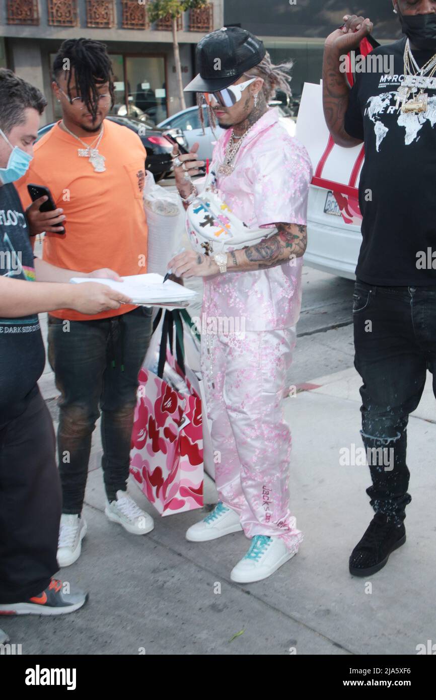 Celebrities out and about in Los Angeles Featuring: Lil Pump Where: LA ...