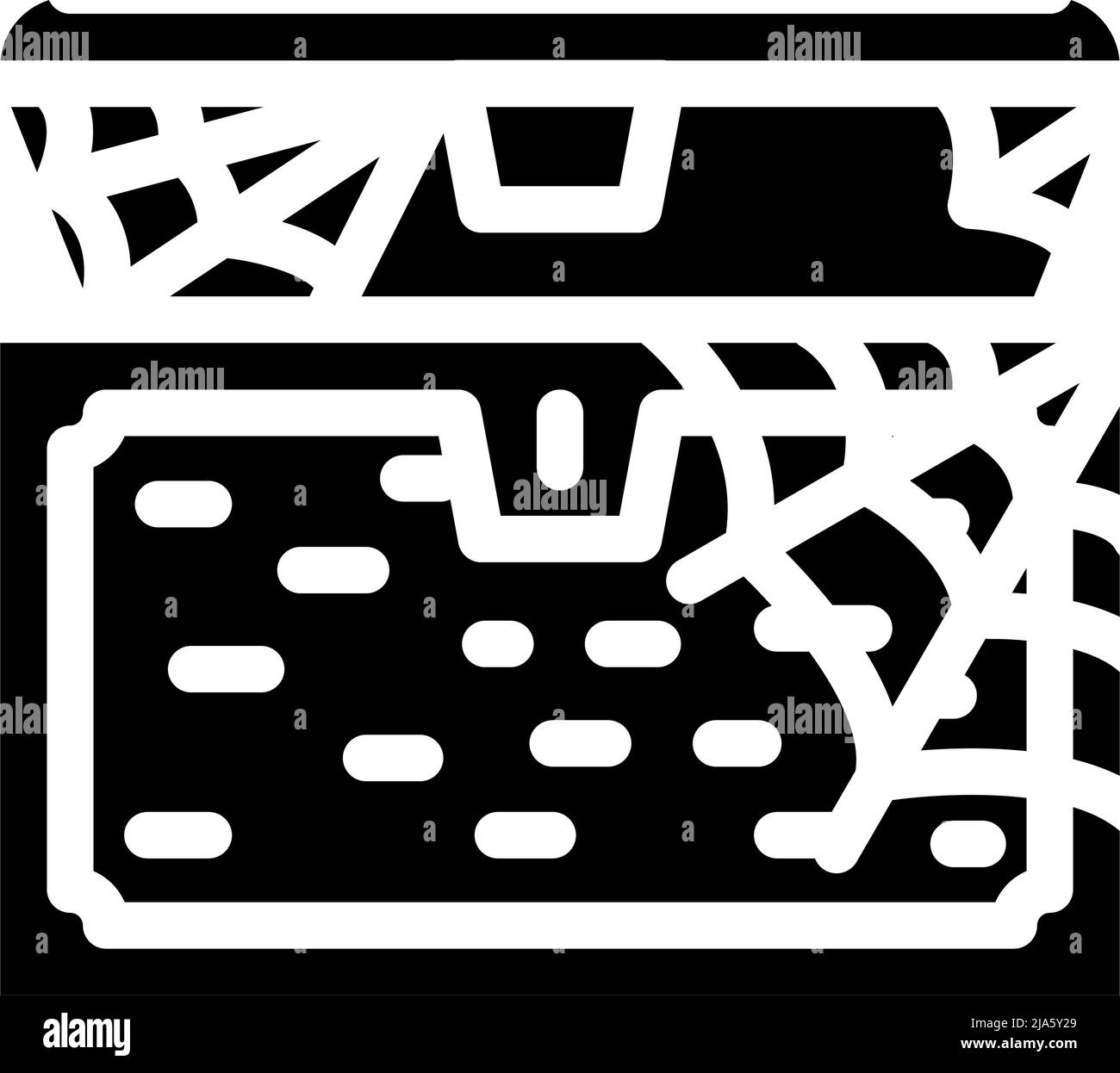 empty chest glyph icon vector illustration Stock Vector Image & Art - Alamy