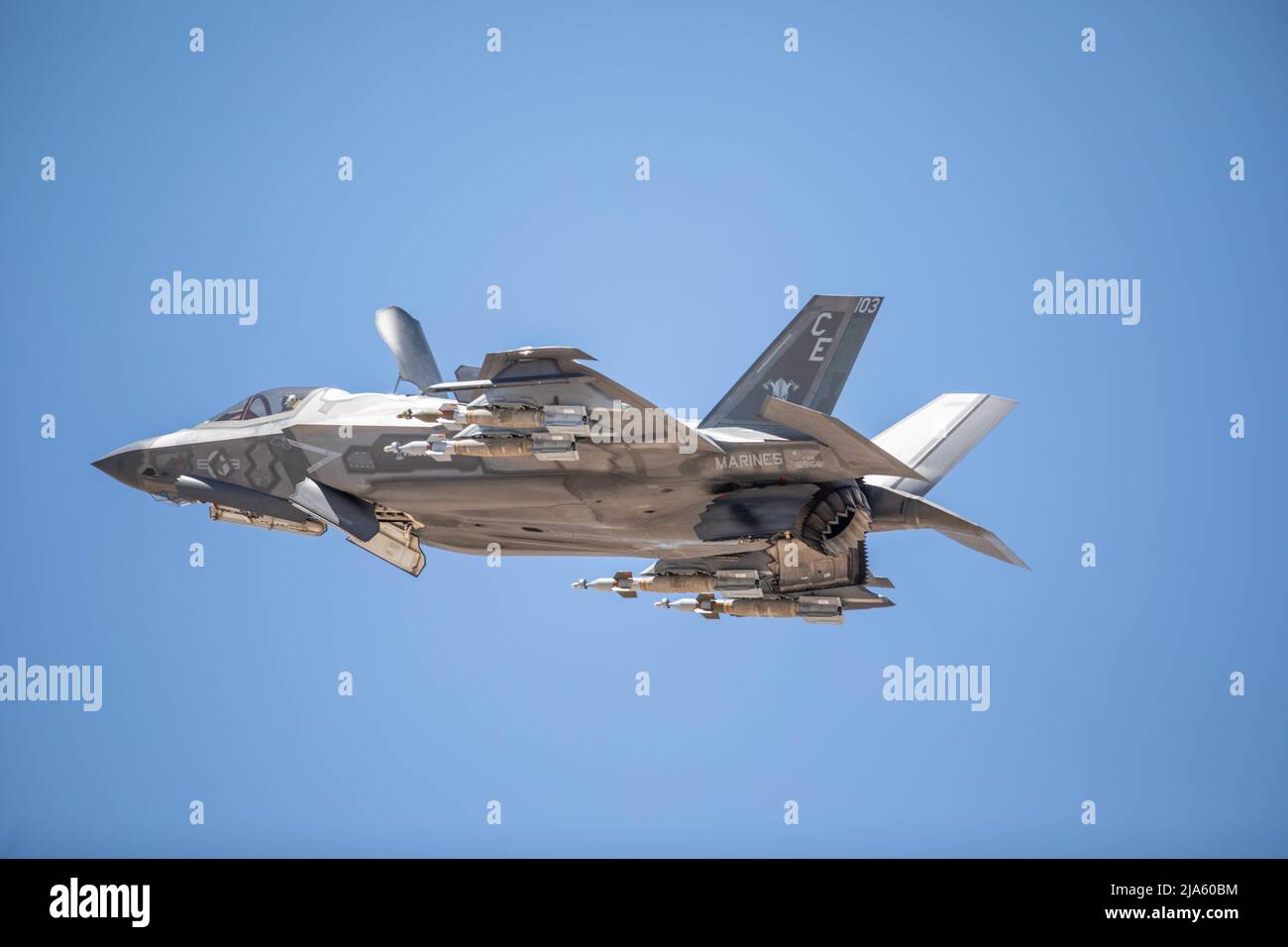 A U.S. Marine Corps F-35B Lightning II with Marine Fighter Attack ...