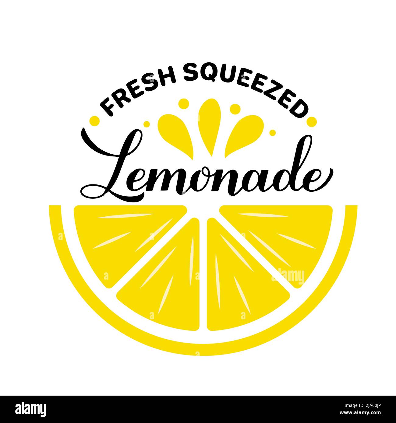 Lemonade round sign. Vector template for typography poster, banner ...