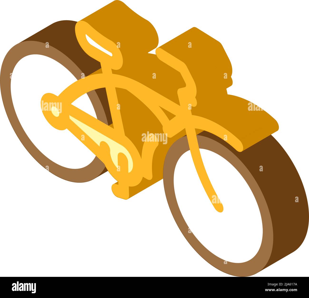 cruiser bike isometric icon vector illustration Stock Vector Image ...
