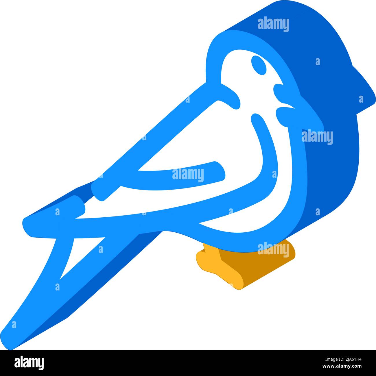 swift bird isometric icon vector illustration Stock Vector Image & Art ...