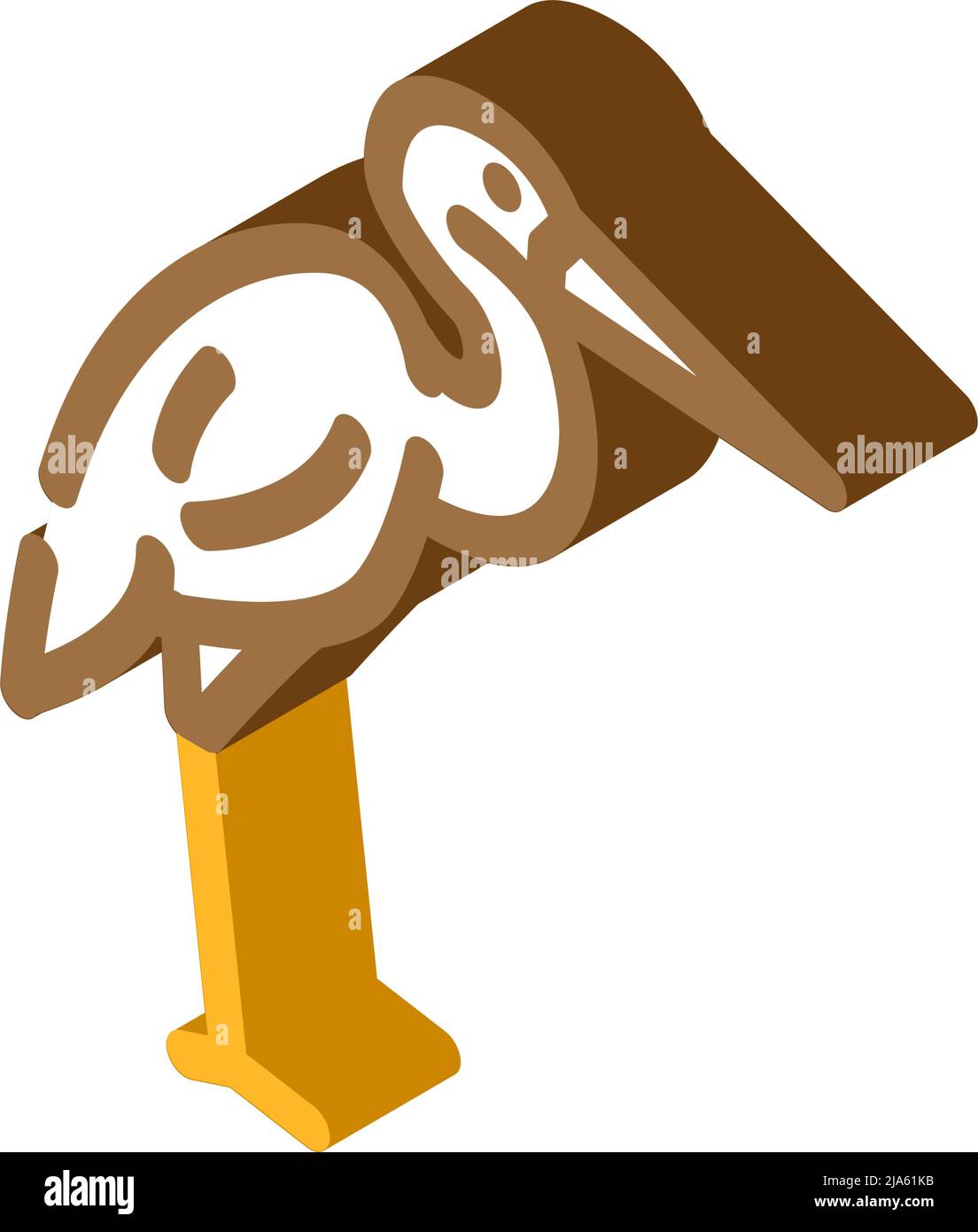 heron bird isometric icon vector illustration Stock Vector Image & Art ...