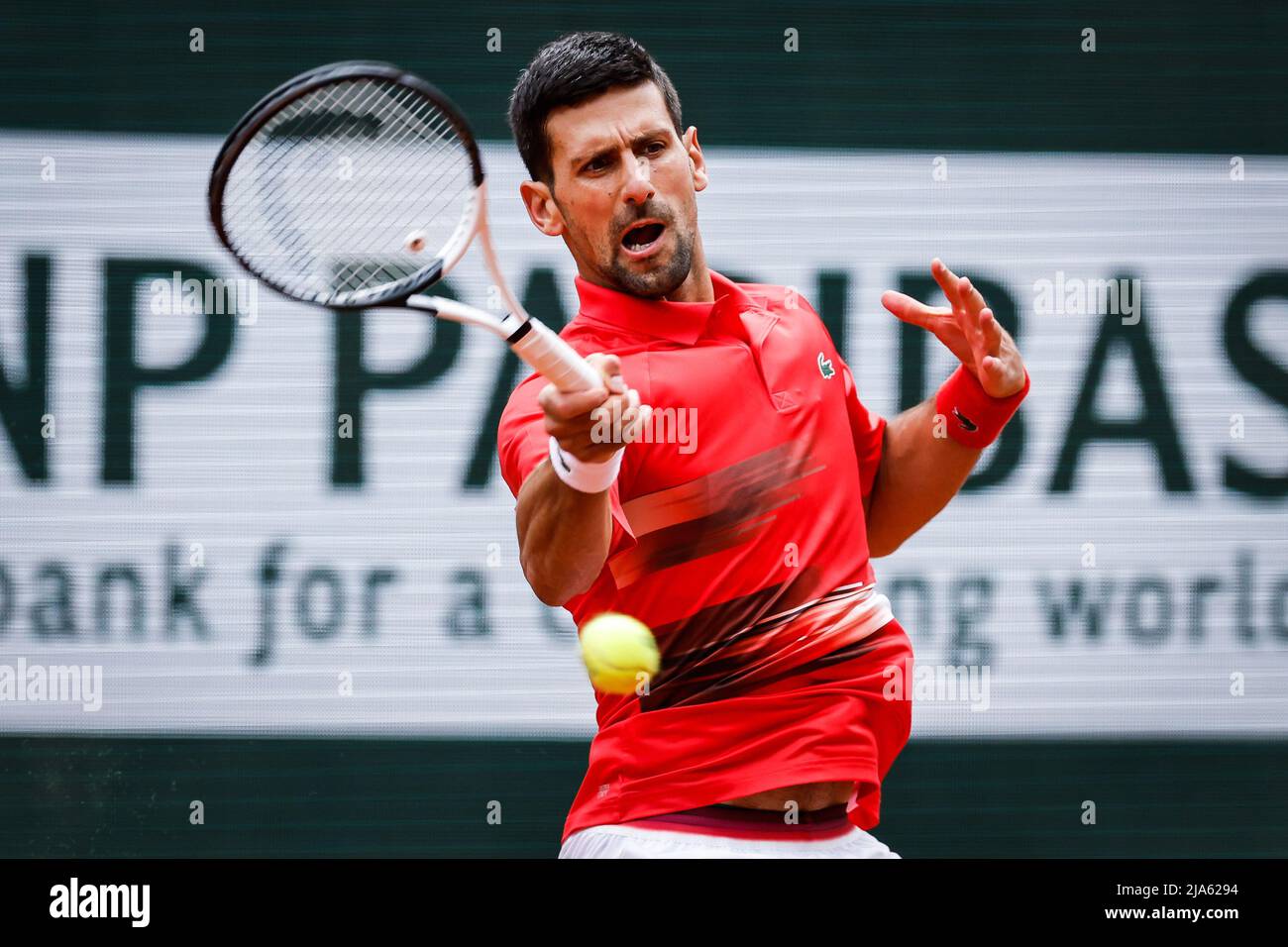 Novak DJOKOVIC of Serbia during the Day six of Roland-Garros 2022 ...