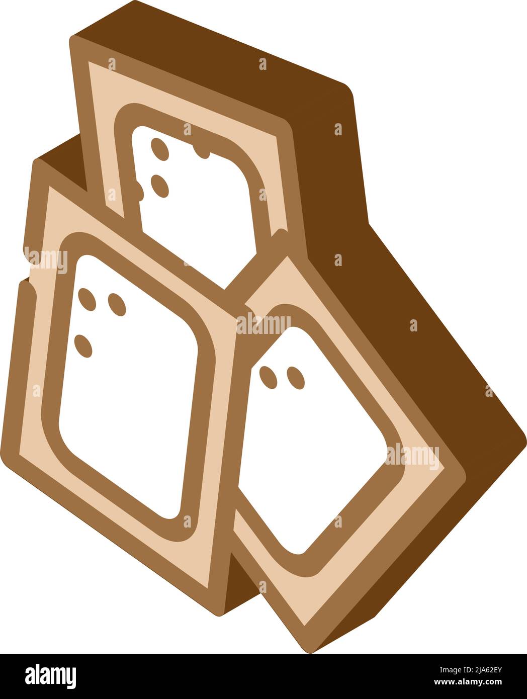 block chocolate isometric icon vector illustration Stock Vector Image ...