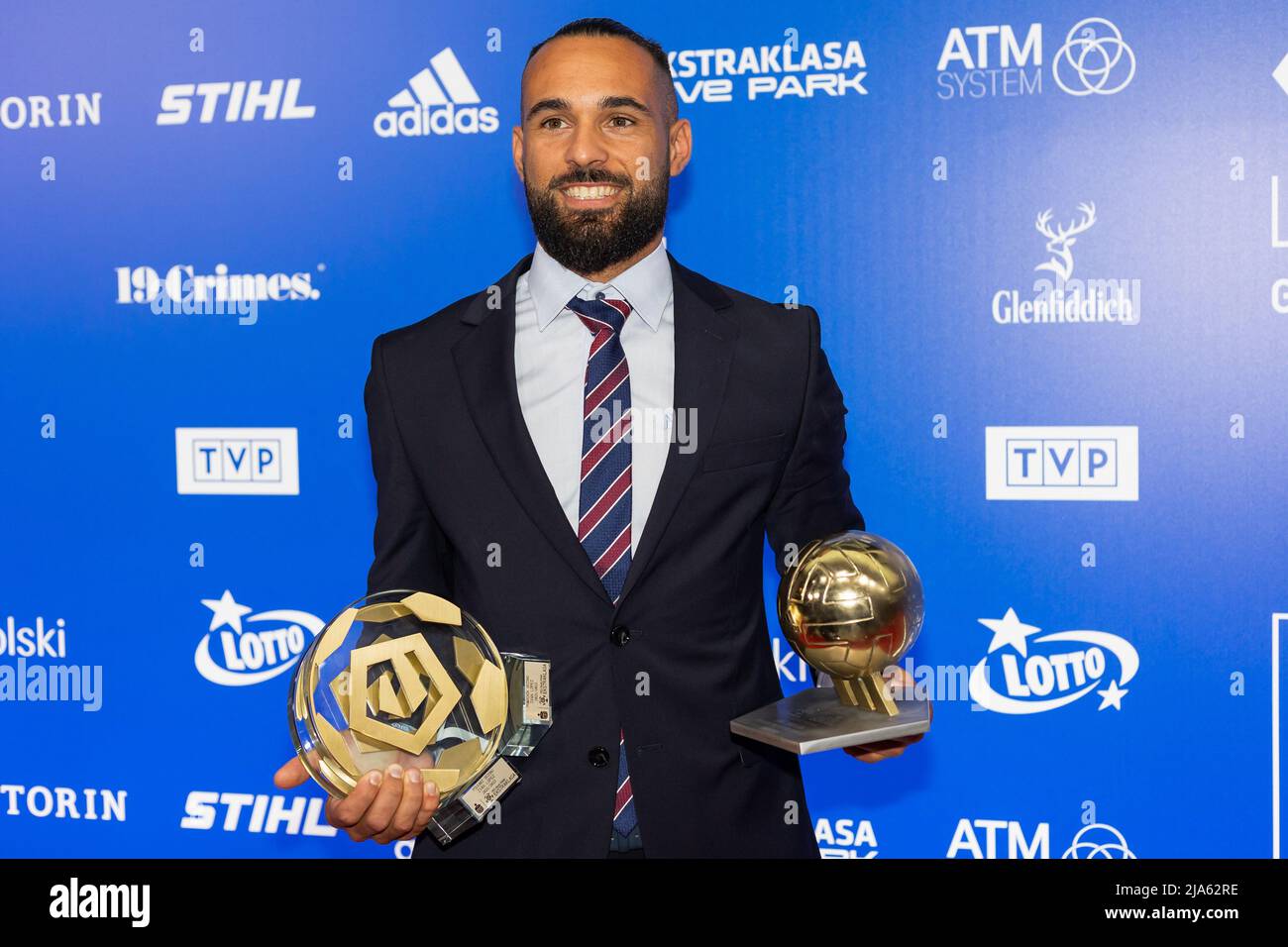 Ivan Ivi Lopez of Rakow Czestochowa with awards for the the best ...