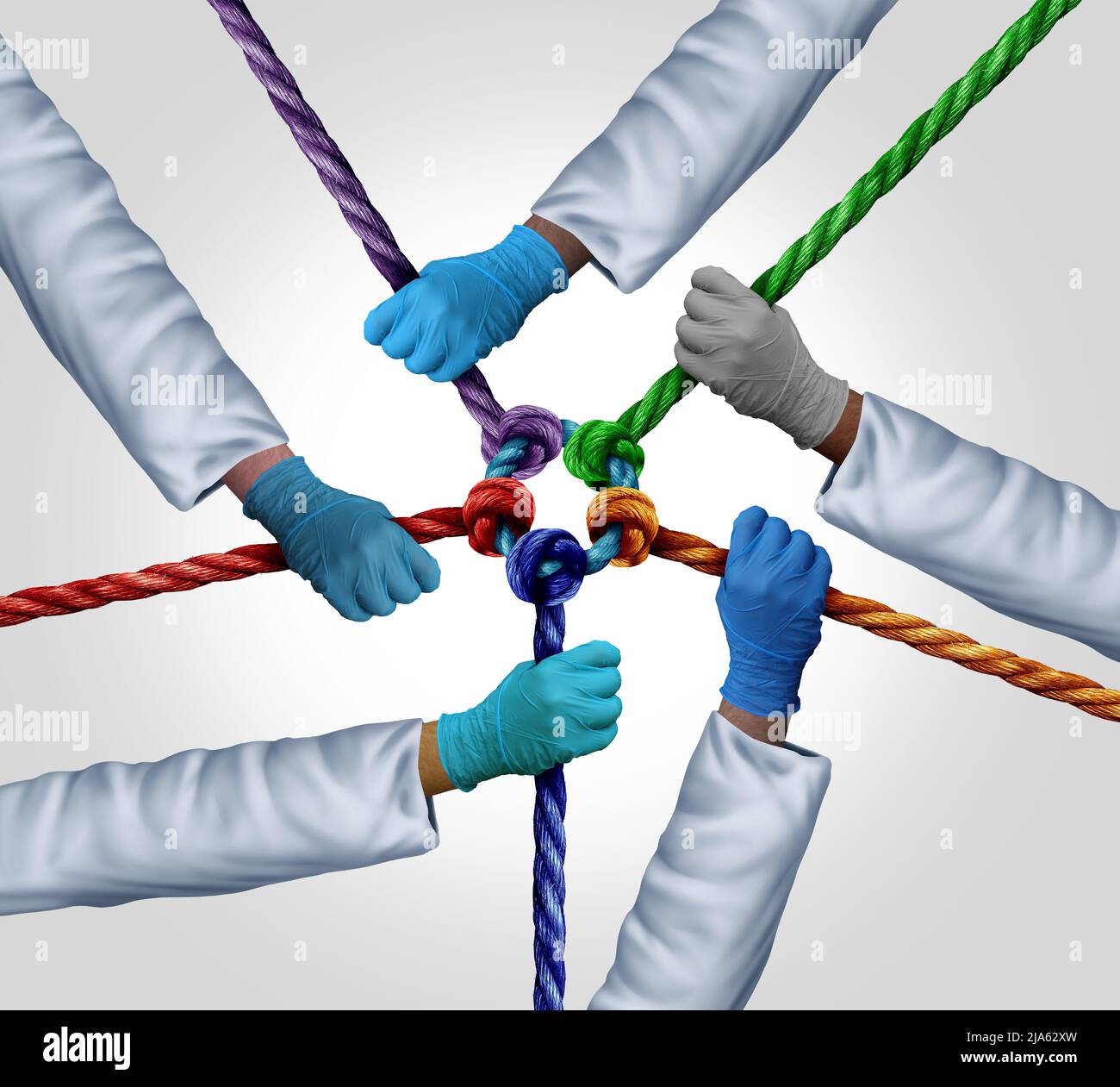 Doctors working together and medical teamwork and health workers unity and global healthcare ...