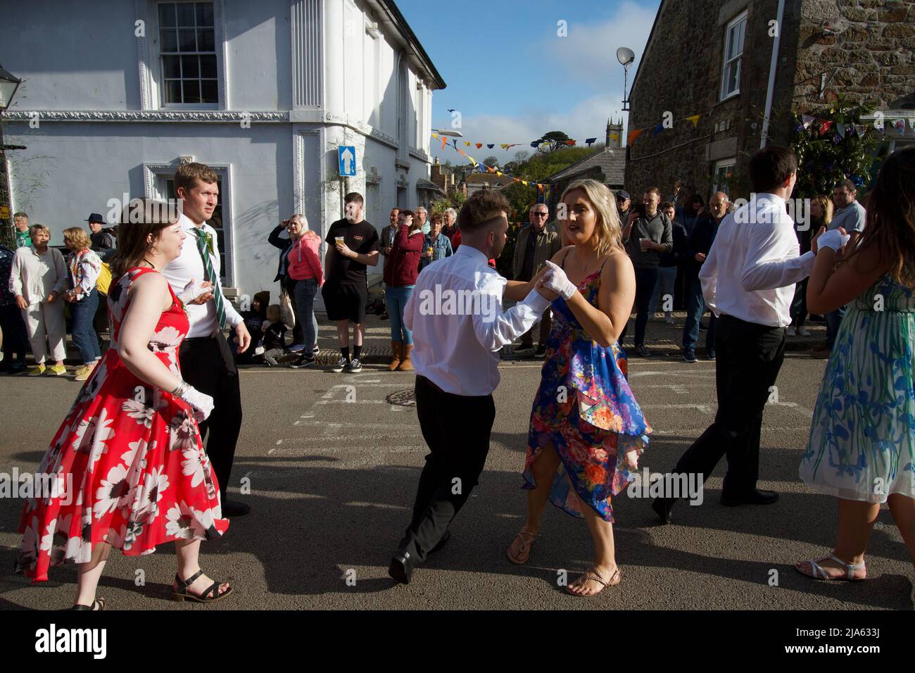 The Morning Dance at Flora Day 2022 Stock Photo - Alamy