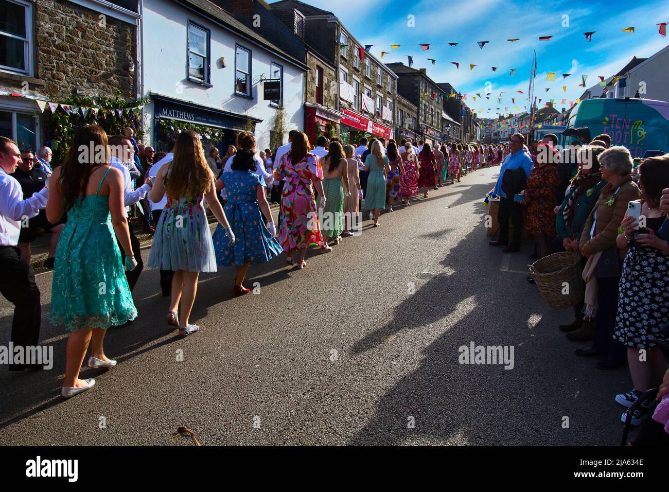 The Morning Dance at Flora Day 2022 Stock Photo - Alamy
