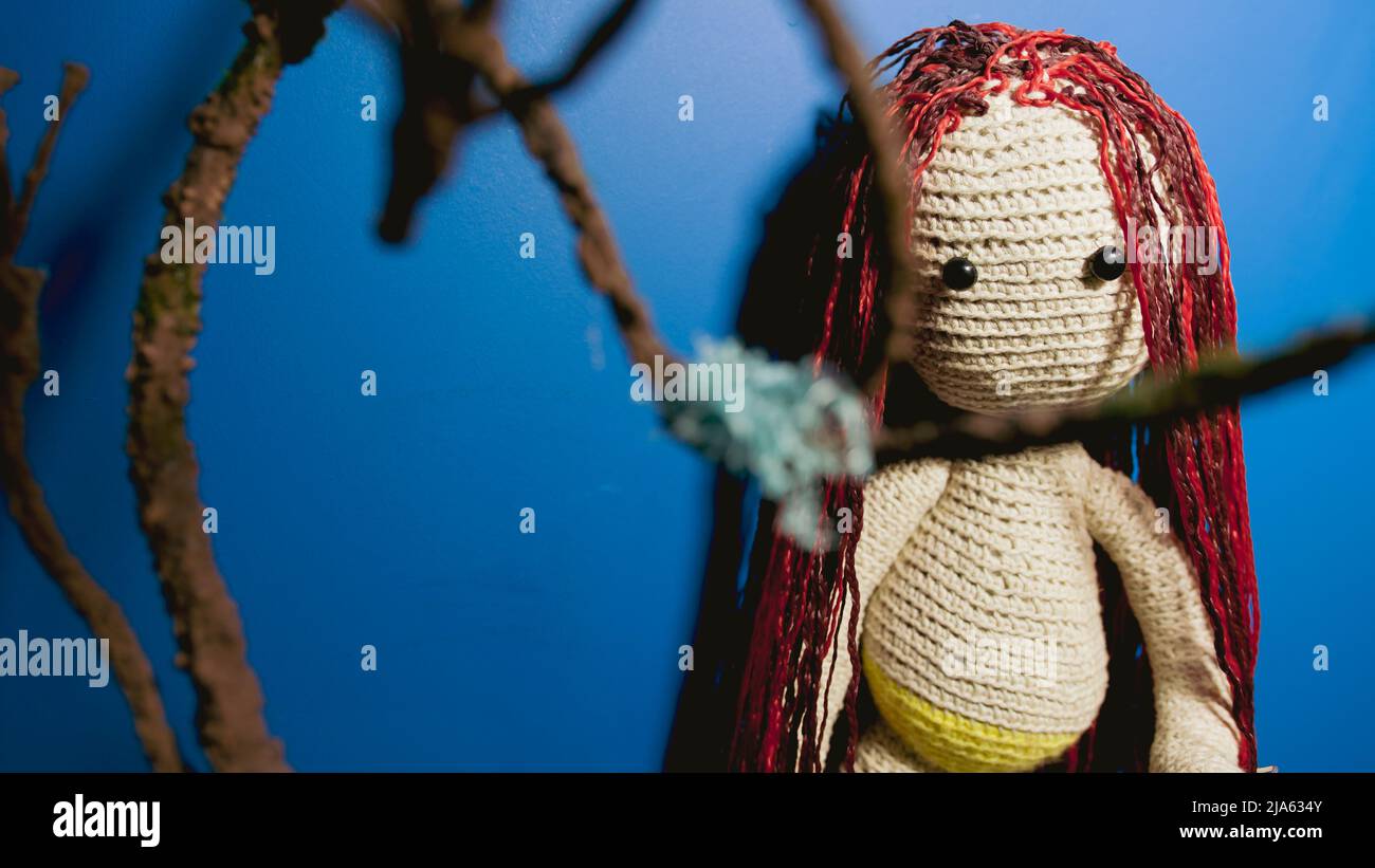 Knitted doll hi-res stock photography and images - Alamy