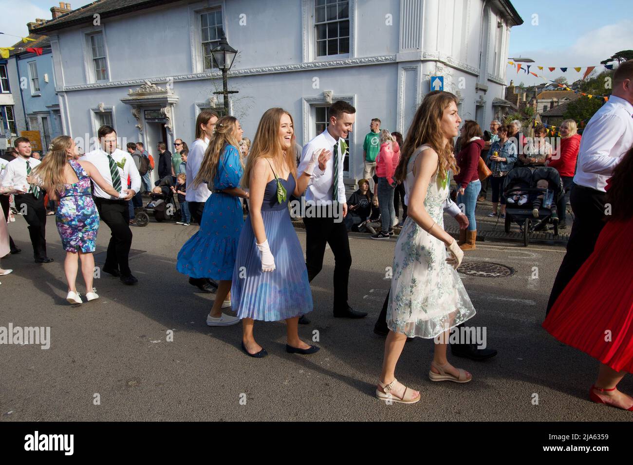 The Morning Dance at Flora Day 2022 Stock Photo - Alamy