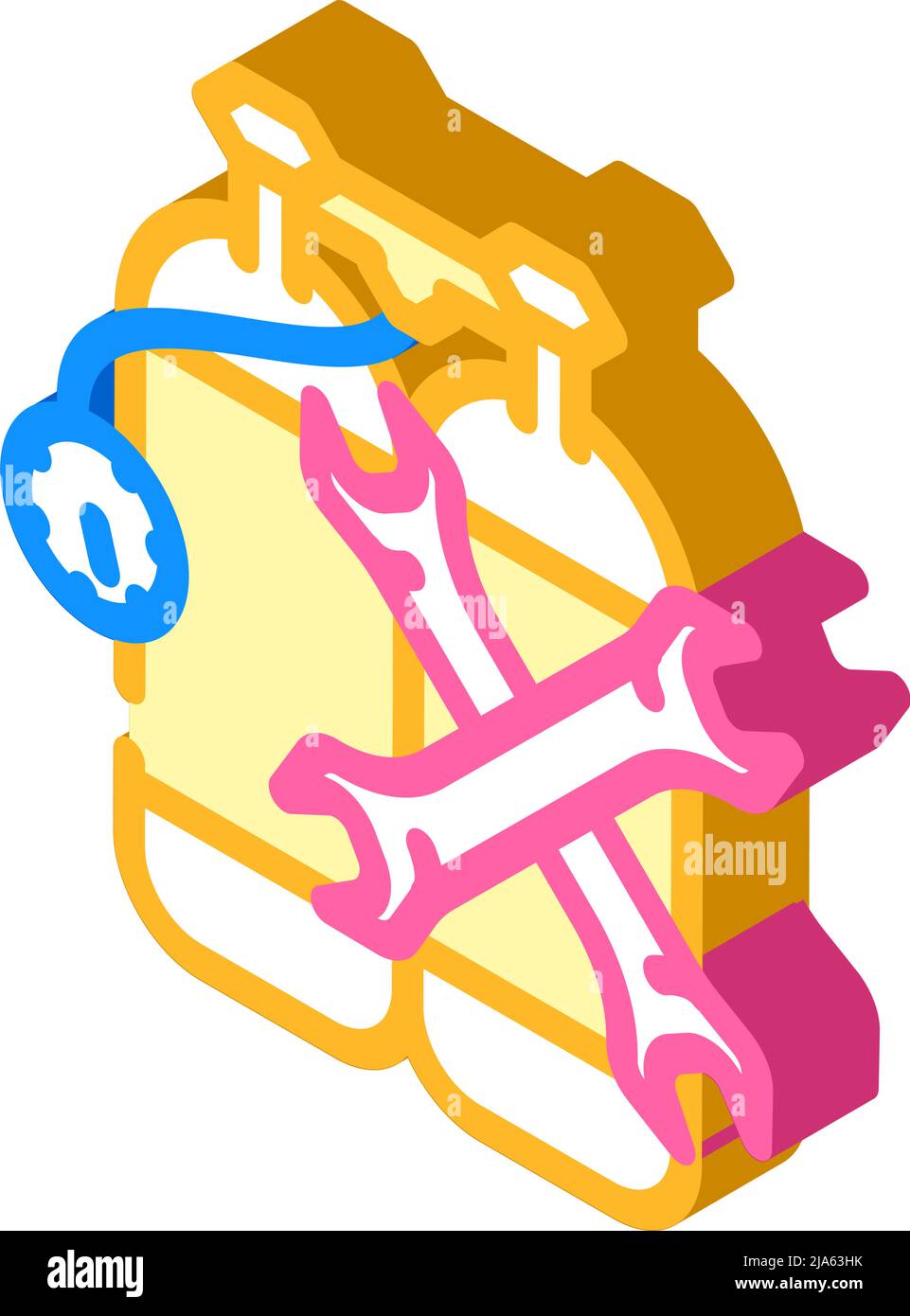 maintenance and repair of equipment isometric icon vector illustration ...