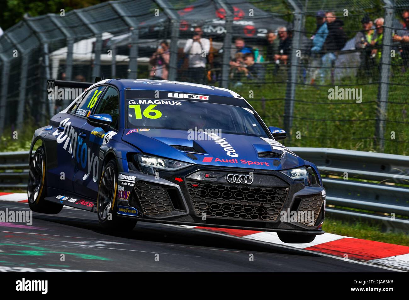 16 MAGNUS Gilles (BEL), Comtoyou Team Audi Sport, Audi RS 3 LMS, action ...