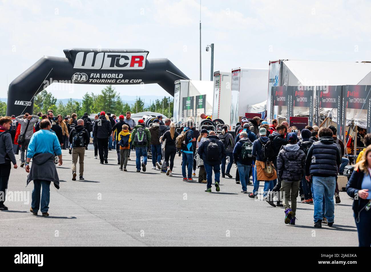 Fans in the paddock during the WTCR - Race of Germany 2022, 2nd round ...