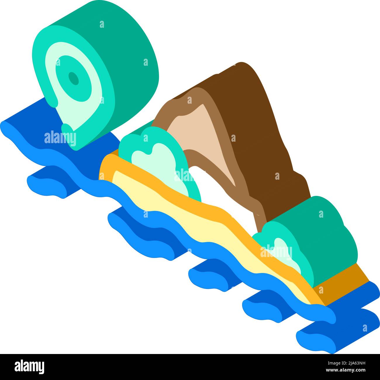 diving tours isometric icon vector illustration Stock Vector Image ...